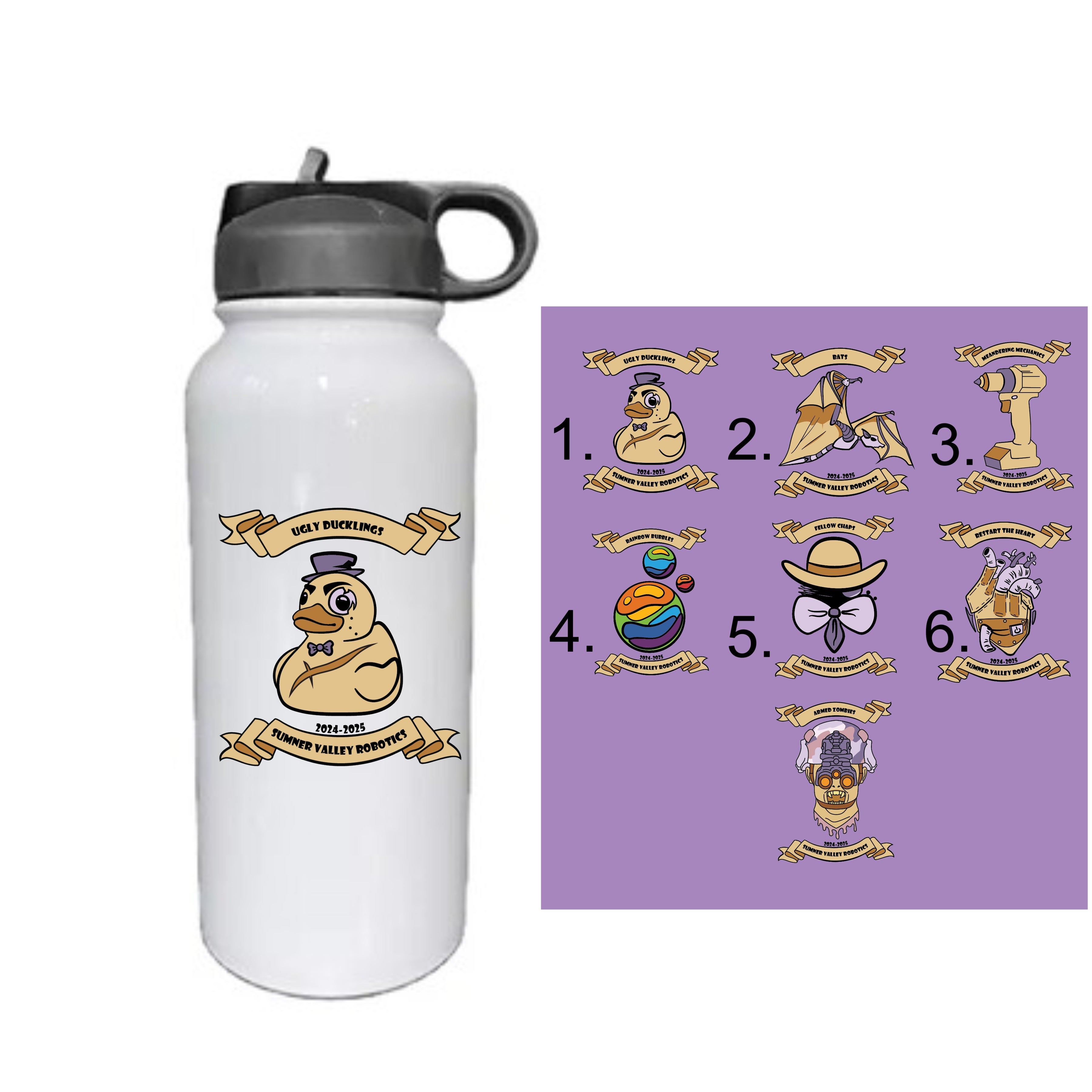 Sumner Valley Robotics Water Bottle/Hydro | Dazee Doodle Dezigns